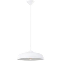 SOLLUX LIGHTING Pendelleuchte »GINA« E27 1 Stk. diffuses Licht nach unten Weiß