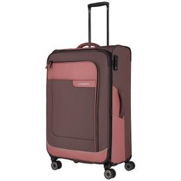Travelite Herren Travelite &raquo;VIIA S/M/L und Reisetasche&laquo; Kofferset Reisegep&auml;ck mit erweiterbarem Volumen und TSA Schloss rosa