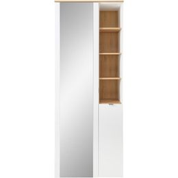 Innostyle Garderobenschrank &raquo;BARI Garderobenschrank mit Spiegel, BxHxT 78x202x38 cm&laquo; 1 Stk. tlg. 2 t&uuml;rig, 10 F&auml;cher, Softclose, ABS Kantenschutz, Kleiderstange 