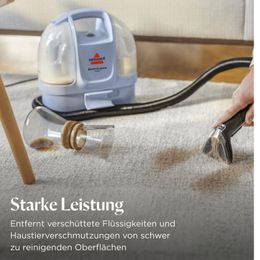 Bissell Wasch-Sauger &raquo;SpotClean Mini Select, leicht & klein, starke Saugleistung, Dual-Tank&laquo; 12.5kPa, reinigt Flecken auf Teppich, Polster, Autositz blau 