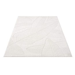 Carpet City Teppich &raquo;LOUNGE 0629&laquo; rechteckig 15 mm H&ouml;he Kurzflor-Teppich Modern, Hoch-Tief-Struktur, Wohnzimmer, Schlafzimmer beige Obermaterial: 100% Polyester