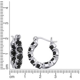 Firetti Damen Paar Creolen &raquo;Schmuck Geschenk Silber 925 Ohrschmuck Ohrringe&laquo; mit Spinell silber
