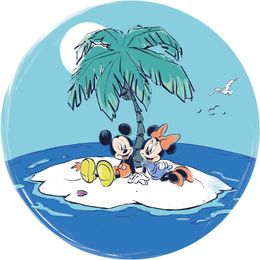 Komar Wandtattoo &raquo;selbstklebendes Vlies, Mickey and Minnie Remote Island, Gr.125x125 cm&laquo; rund und selbstklebend bunt Folie