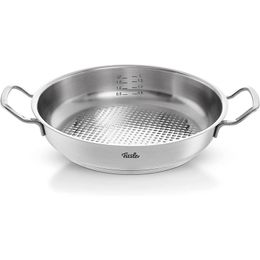 Fissler Servierpfanne &raquo;ORIGINAL-PROFI COLLECTION Servierpfanne mit Hochraumdeckel&laquo; Edelstahl 18/10 2 Stk. tlg. mit breitem Sch&uuml;ttrand, Kaltmetallgriffen. Made