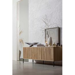 Woood Sideboard &raquo;New Gravure, TV-Kommode, Breite 100 cm oder 150 cm&laquo; Kommode H&ouml;he 56 cm, mit grafischen Relieft&uuml;ren, viel Stauraum beige Holzwerkstoff