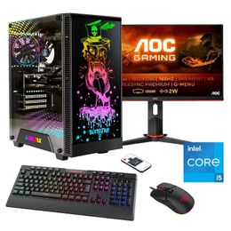 Hyrican Gaming-PC-Komplettsystem »Rockstar SET02443« 24 ′′ Intel Core i5 GeForce RTX 4060 16 GB RAM 1.000 GB SSD DDR5, Windows 11, inklusive 24"...