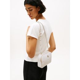 Tommy Hilfiger Damen Umh&auml;ngetasche &raquo;TH FEMININE CONV CAMERA BAG&laquo;, Damen Schultertasche, Minibag im trendigen Stepp-Design wei&szlig;