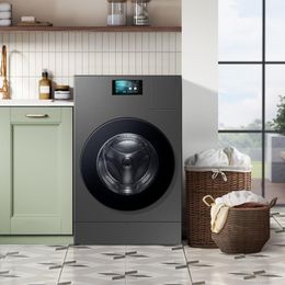 Samsung Waschtrockner &raquo;WD18DB8995BZT2&laquo; 18 kg /11 kg 72 dB(A) Trommelreinigung+, Breite 75 cm, Tiefe 92cm, H&ouml;he 111 cm grau Automatische T&uuml;r&ouml;ffnung