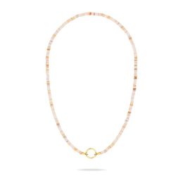 Tamaris Damen Charm-Kette &raquo;Schmuck Geschenk Edelstahl Halskette All About Beads&laquo; mit Naturstein gold