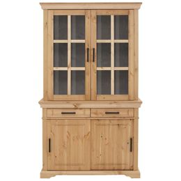 OTTO home Vitrine &raquo;Anabel&laquo; aus massiver Kiefer, FSC , Breite 110 cm beige Massivholz