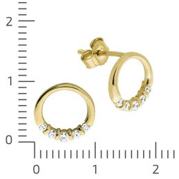 Celesta Damen Celesta Paar Ohrstecker &raquo;375/- Gelbgold Zirkonia&laquo; gelb