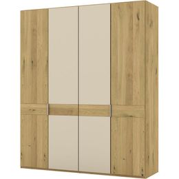 Musterring Dreht&uuml;renschrank &raquo;Savona, Kleiderschrank, Schrank, Garderobe, teilmassiv Eiche&laquo; mit T&uuml;rd&auml;mpfern, mit Spiegel oder Glas, extra B&ouml;den, MADE IN GERMANY, 