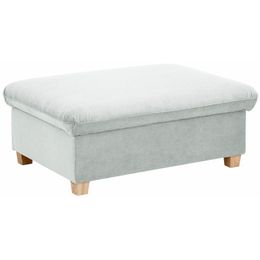 Home Affaire Hocker &raquo;Bergamo&laquo; mit Stauraum silber Luxus-Kunstleder;Struktur weich (100% Polyester);Chenille 100% Polyester;Struktur fein ( 100% 