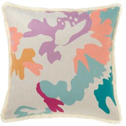 Esprit Kissenbez&uuml;ge &raquo;Josefine&laquo; mit Fransenumrandung aqua-lavendel Obermaterial: 100% Polyester B/L: 45 cm x 45 cm
