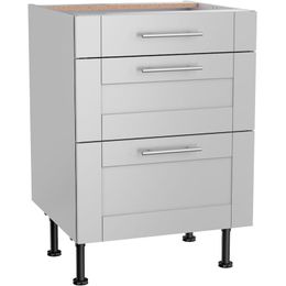 KOCHSTATION Unterschrank &raquo;KS-Ahus&laquo; Breite 60 cm grau