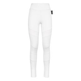 Plein Sport Leggings Damen Gr&ouml;&szlig;e XL wei&szlig;