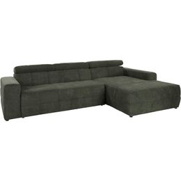 DOMO collection Ecksofa »Brandon große Ausführung B/T/H: 289/177/80 cm, auch in Leder und Cord« mit Kopfteilverstellung, wahlweise...