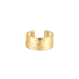 Elli Damen Single-Ohrhaken &raquo;Earcuff Single geh&auml;mmert 925 Sterling Silber&laquo; gold