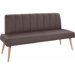 exxpo - sofa fashion Sitzbank &raquo;Costa, moderne R&uuml;ckensteppung, bequem und elegant, hoher Holzfu&szlig;&laquo; hochwertige Detailverarbeitung, Frei im Raum stellbar