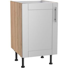 KOCHSTATION Sp&uuml;lenschrank &raquo;KS-Ahus&laquo; Breite 50 cm grau