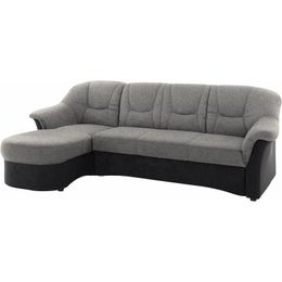 DOMO collection Ecksofa »Sarafina zeitlos und komfortabel, optional mit Federkern, L-Form« wahlweise mit Bettfunktion schwarz/weiß/grau 0