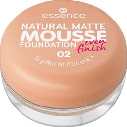 Essence Damen Foundation &raquo;NATURAL MATTE MOUSSE FOUNDATION&laquo; mit Clean-Beauty-Textur beige