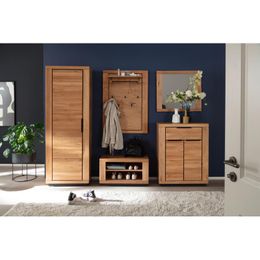 MCA living Garderobenschrank &raquo;Greno Garderobenschrank&laquo; 1 Stk. tlg. 1 Holzt&uuml;r, mit Kleiderstange, FSC-Mix braun Holzwerkstoff, Massivholz