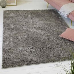 OTTO HOME Hochflor-Teppich »Nickolas, auch als Läufer erhältlich« rechteckig 30 mm Höhe Langflor, Shaggy, weicher Hochflor, uni farben, mit Glanz,...