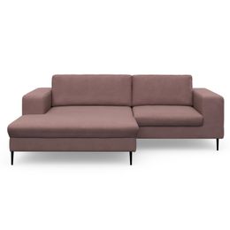 DOMO collection Ecksofa &raquo;Modica kompakt und elegant, Breite 244, L-Form&laquo; moderne Optik mit extrabreiter Recamiere, auch in Cord lila