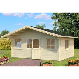 Palmako Gartenhaus &raquo;H_elena&laquo; 18,6 qm beige Massivholz