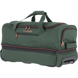 Travelite Herren Travelite Reisetasche &raquo;BASICS, verschiedene Gr&ouml;&szlig;en und Farben&laquo; Duffle Bag Reisegep&auml;ck Sporttasche Reisebag mit Trolleyfunktion gr&uuml;n