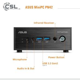 PC &raquo;Mini PC ASUS PN42 N100 / 4000 GB M.2 SSD / 32 GB RAM / Windo 11 Home&laquo; schwarz Windows 11 Home/Pro, 64 Bit