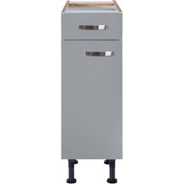 KOCHSTATION Unterschrank &raquo;KS-Cara&laquo; Breite 30 cm, mit Vollauszug und Soft-Close-Funktion basaltgrau/basaltgrau basaltgrau