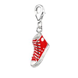 NENALINA Damen Charm-Einh&auml;nger &raquo;Anh&auml;nger Turnschuh Sneaker Emaille 925 Silber&laquo; rot