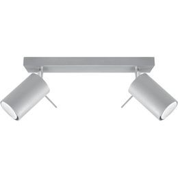 SOLLUX LIGHTING Deckenleuchte »RING« GU10 1 Stk. beweglicher Lampenschirm Grau