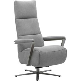 Sit & More sit&more TV-Sessel &raquo;Vario Comfort, inkl. Kopfteilverstellung & 360&deg; Drehfunktion&laquo; mit Gasdruck, H&ouml;he der Armlehnen 64cm grau 100% Polyester