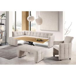 exxpo - sofa fashion Essbank &raquo;Barista, bequem und elegant, hohe Bodenfreiheit,&laquo; Eckbank Barista bequem und elegant, hochwertige Detailverarbeitung 