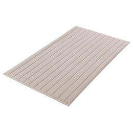 Kleine Wolke Badematte &raquo;Strada&laquo; H&ouml;he 30 mm beidseitig nutzbar fu&szlig;bodenheizungsgeeignet Badteppich, Frottier-Qualit&auml;t, Streifen Design auster...