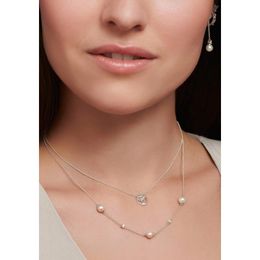 Thomas Sabo Damen Thomas Sabo Perlenkette &raquo;Perlen mit Steinen, KE2120-167-14-L45V&laquo; mit Zirkonia (synth.) - mit S&uuml;&szlig;wasserzuchtperle bunt