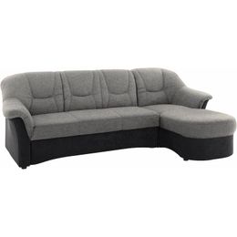 DOMO collection Ecksofa »Sarafina zeitlos und komfortabel, optional mit Federkern, L-Form« wahlweise mit Bettfunktion schwarz/weiß/grau 0