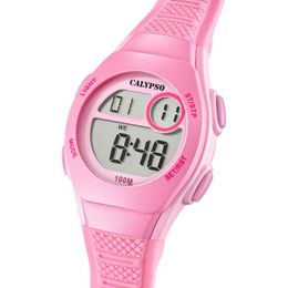 Calypso Watches Damen Calypso Watches Chronograph &raquo;Junior Collection&laquo; Quarzuhr, Kinderuhr, Datum, digital, Stoppfunktion, ideal als Geschenk rosa