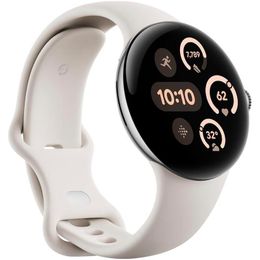 Google Smartwatch »Pixel Watch 3 41mm WIFI« (4, 1 cm / 1, 61 ′′) Watch OS 5 Porcelain / Polished Silver