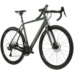 KROSS Gravelbike »Gravelbike Esker 8.0 28" grau« 22 Gang Shimano GRX RX810 Schaltwerk Kettenschaltung grau+grau