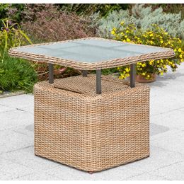 Merxx Gartentisch &raquo;Duplex Tisch&laquo; 71x72 cm beige