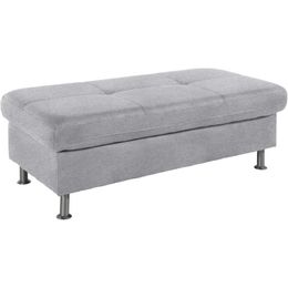 exxpo - sofa fashion Hocker &raquo;Maretto Bankhocker mit tollem Sitzkomfort&laquo; praktisches Staufach unter der Sitzfl&auml;che beige Luxus-Microfaser (100% 