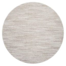 Carpet City Teppich »CLASICO 0052« rund 11 mm Höhe Kurzflor, Hochtief-Muster, Boho, Wohnzimmer taupe Obermaterial: 100% Polyester Ø 160 cm 1 Stk.