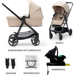 Kinderkraft Kombi-Kinderwagen &raquo;NEWLY 4IN1 MINK PRO&laquo; 22 kg beige Kombi-Kinderwagen