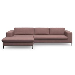 DOMO collection Ecksofa &raquo;Modica, zeitlos und elegant, L-Form&laquo; moderne Optik mit extrabreiter Recamiere, auch in Cord lila