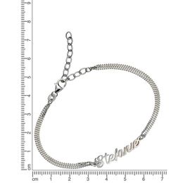 Firetti Damen Armband mit Gravur &raquo;Schmuck Geschenk Silber 925 Namensarmband zur Namenskette&laquo; silber