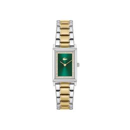 Lacoste Quarzuhr »CATHERINE« Armbanduhr, Damenuhr, Edelstahlarmband, analog, Glaskristalle edelstahlfarben, grün, goldfarben 0 Lacoste Uhr in Grün...